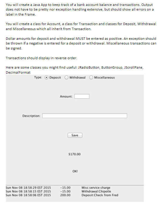 Solved Here is some provided code to help with the java GUI. | Chegg.com