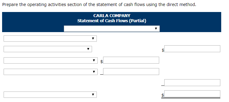 Solved Exercise 23-04 The income statement of Carla Company | Chegg.com