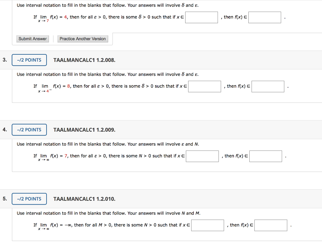 Solved Use interval notation to fill in the blanks that | Chegg.com