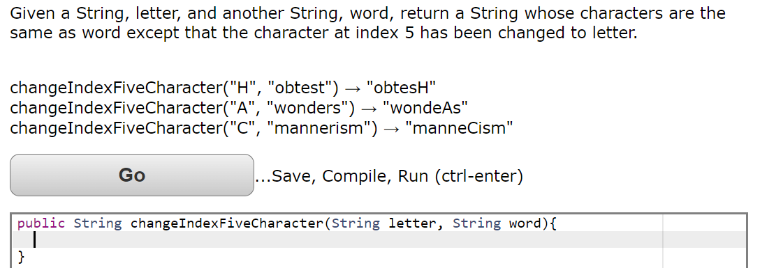 Solved Given A String Letter And Another String Word 2103