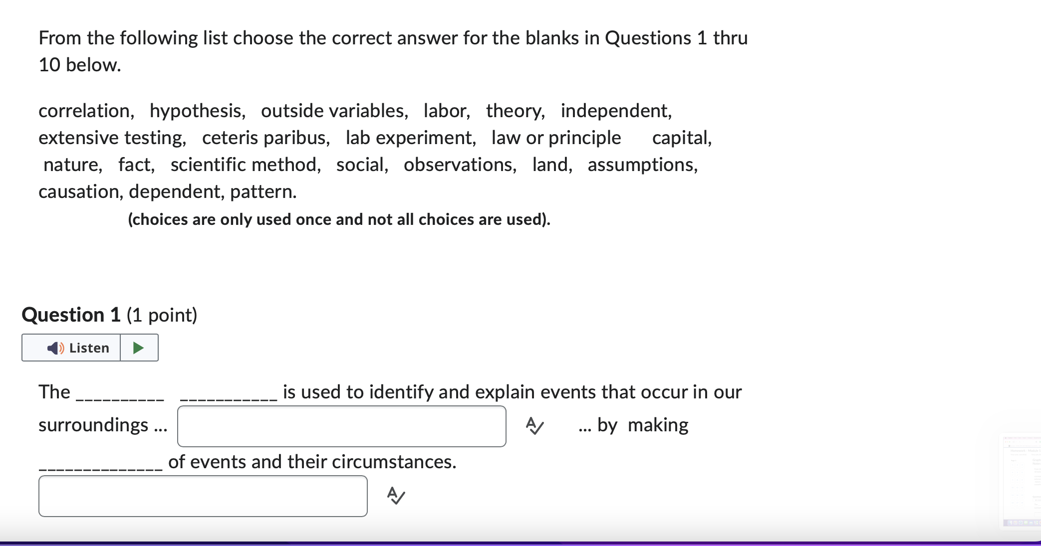 Solved From the following list choose the correct answer for | Chegg.com