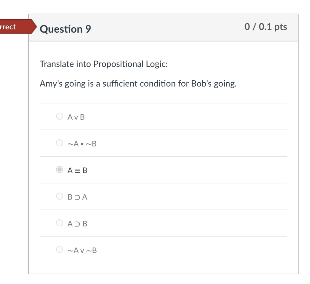 Solved Question 24 0 / 0.1 pts Translate into Propositional | Chegg.com