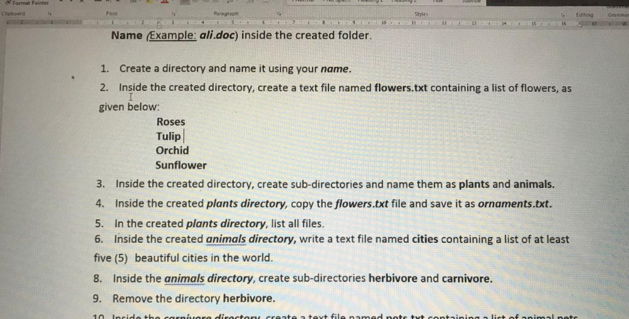 Create a folder and name it as OSSec4_StudentID | Chegg.com