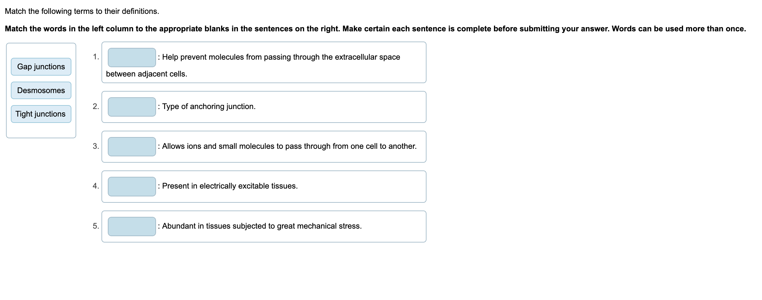 Solved Match the following terms to their definitions.Gap | Chegg.com