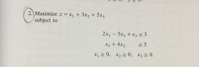 Solved Summary of the Simplex Method We assume that the | Chegg.com
