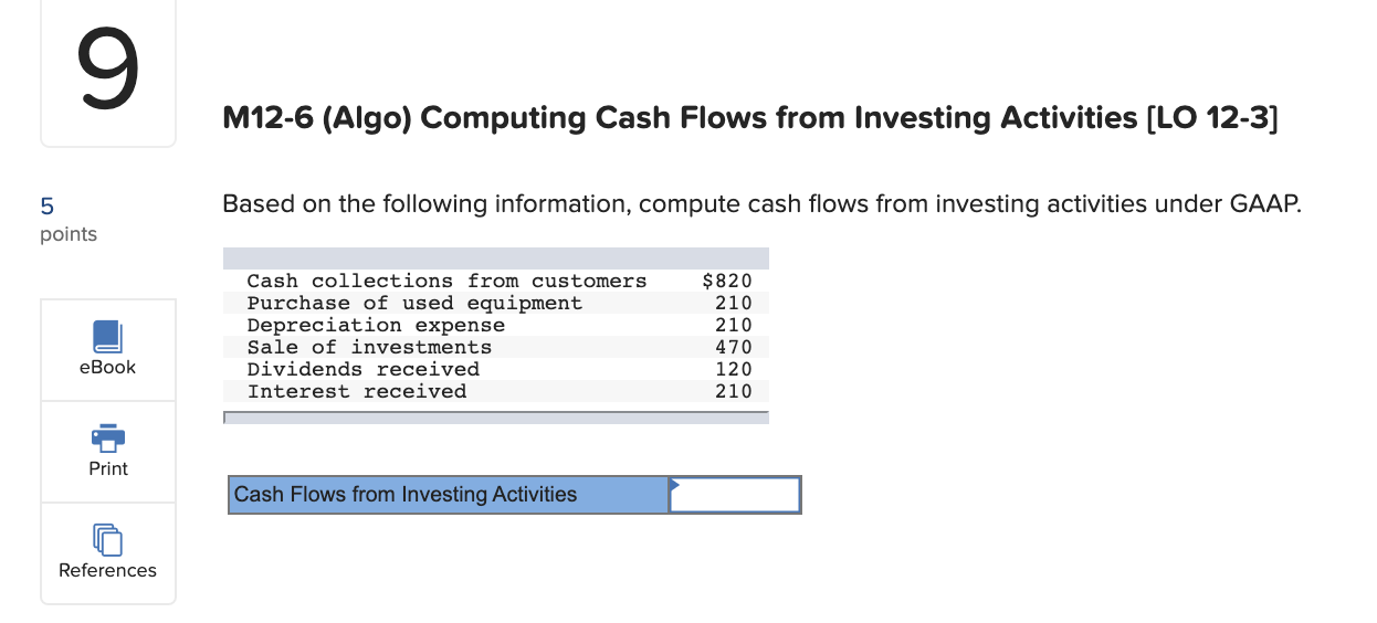 Solved 3 M12-4 (Algo) Computing Cash Flows from Operating | Chegg.com
