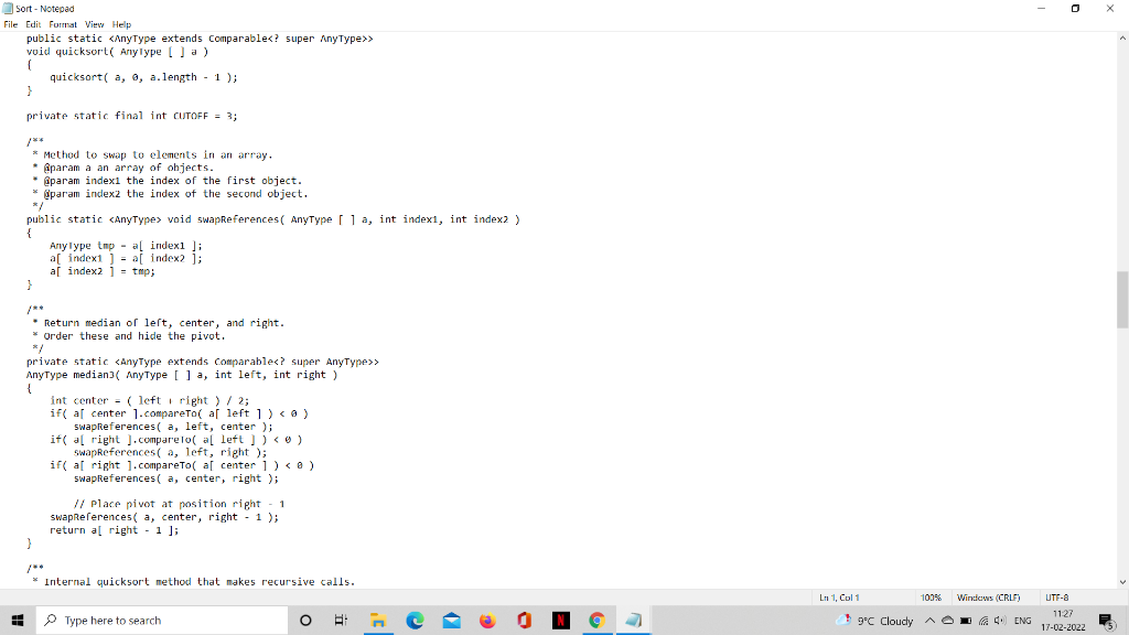 Sequences (1) - Notepad Eile Edit Format View Help | Chegg.com
