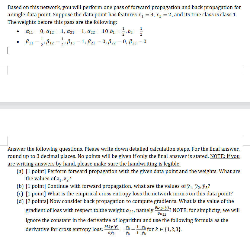 Solved Problem 1 (5 points). Consider the neural network | Chegg.com Solved Problem 1 (5 points). Consider the neural network | Chegg.com