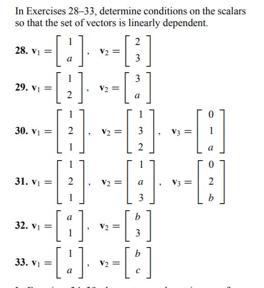 Solved In Exercises 28–33, determine conditions on the | Chegg.com