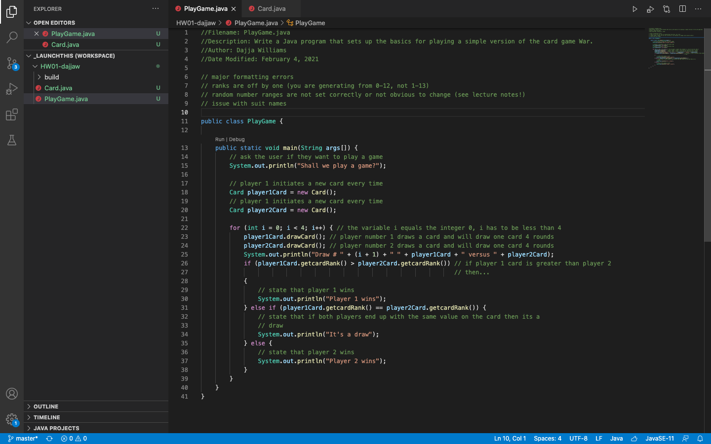 I need some help trying to get my program to run, the | Chegg.com
