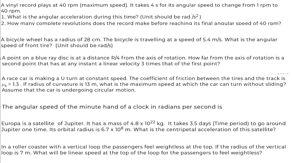 Solved 1.A bicycle wheel has a radius of 28 cm. The bicycle | Chegg.com