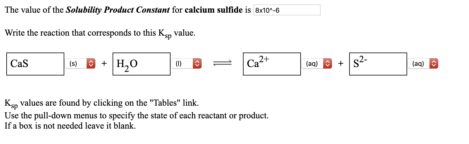 Solved The value of the Solubility Product Constant for | Chegg.com