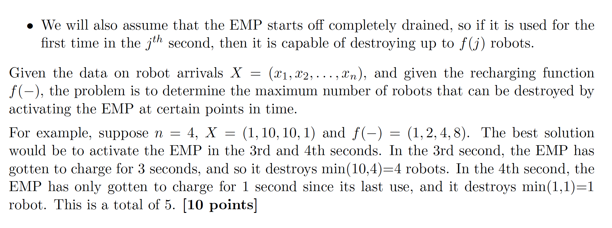 Solved For this dynamic programming problem and the next | Chegg.com
