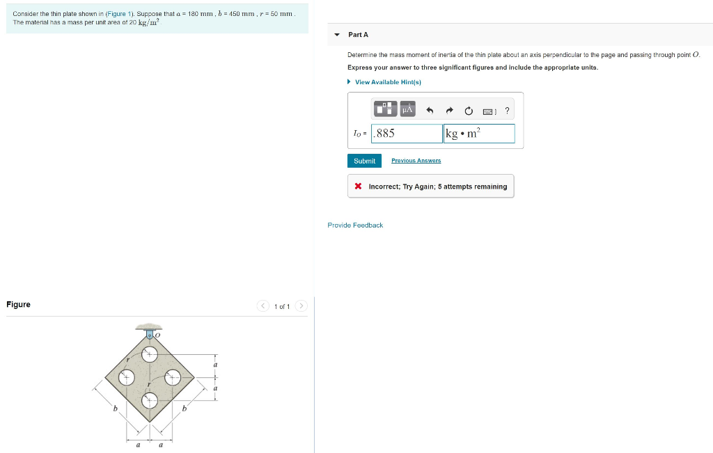 Solved Consider the thin plate shown in (Figure 1). Suppose | Chegg.com