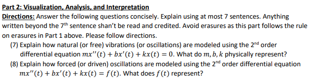 Solved Part 2: Visualization, Analysis, and Interpretation | Chegg.com