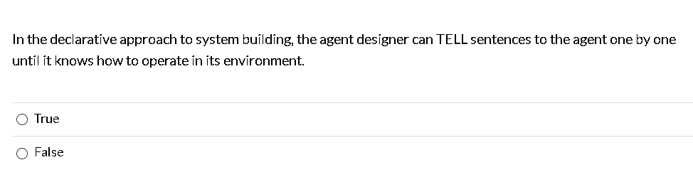 Solved In the declarative approach to system building, the | Chegg.com