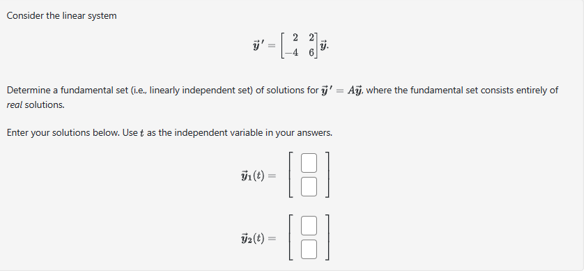 Solved Consider the linear | Chegg.com
