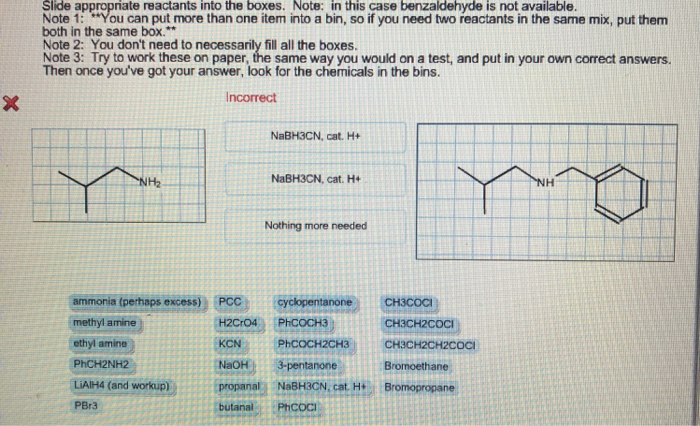 Solved Slide appropriate reactants into the boxes. Note: in | Chegg.com