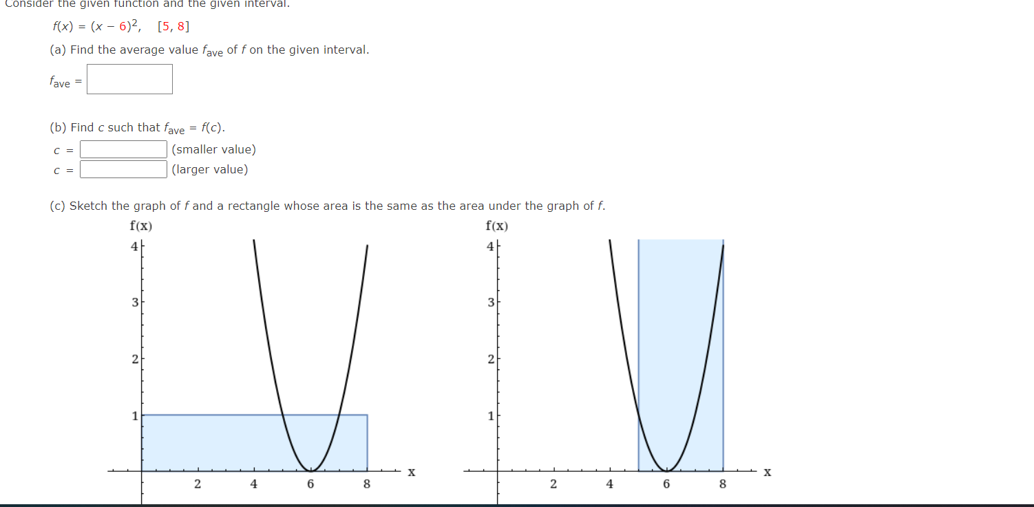 Solved Consider the given function and the given interval. | Chegg.com