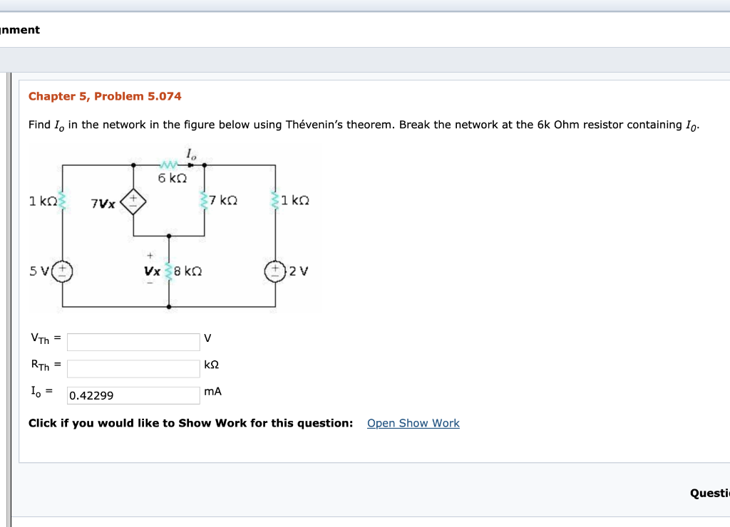 Solved Find Io in the network in the figure below using | Chegg.com