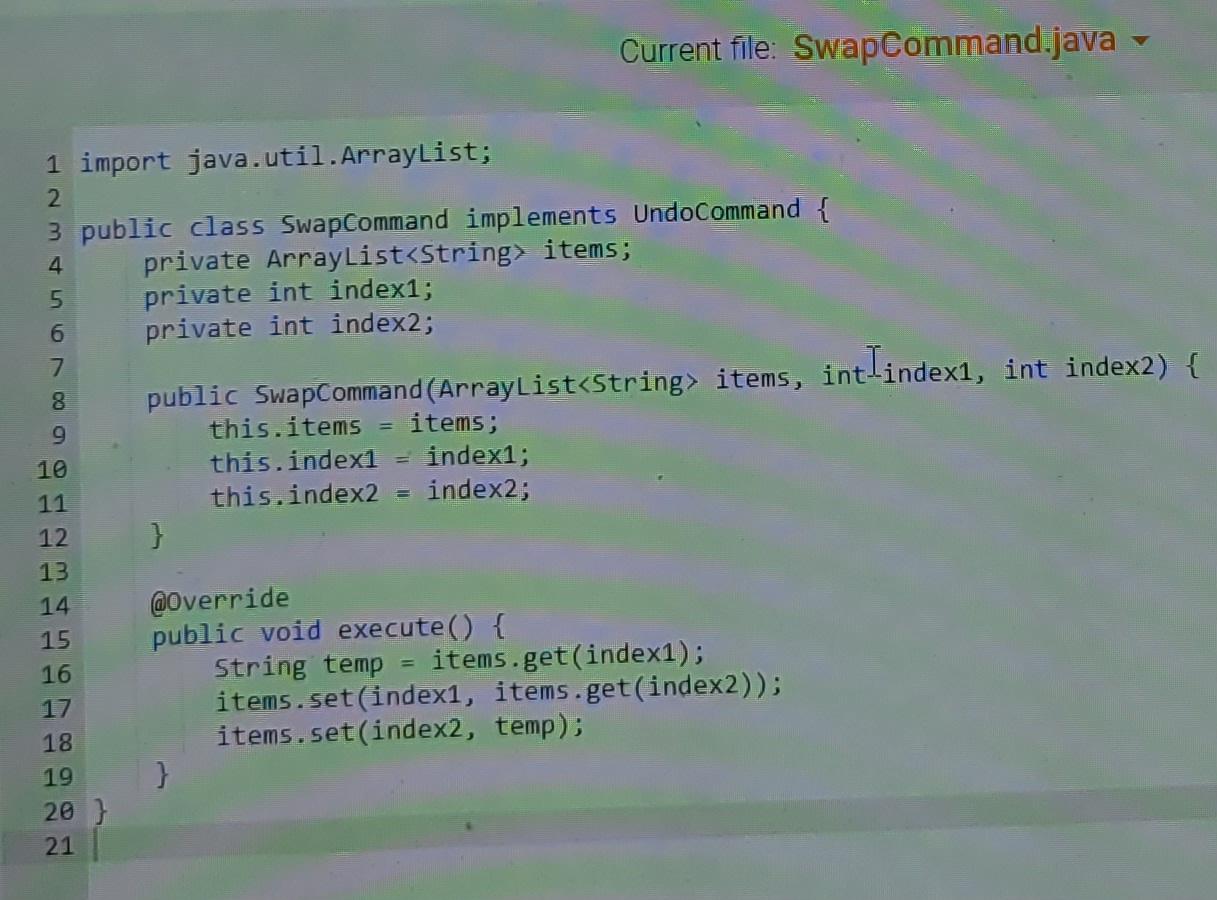 Solved Current file: RemoveLastCommand.javaCurrent file: | Chegg.com