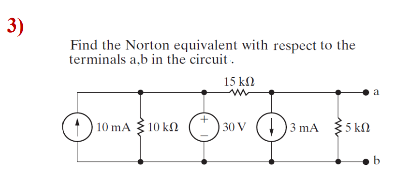 Solved Find the Norton equivalent with respect to the | Chegg.com