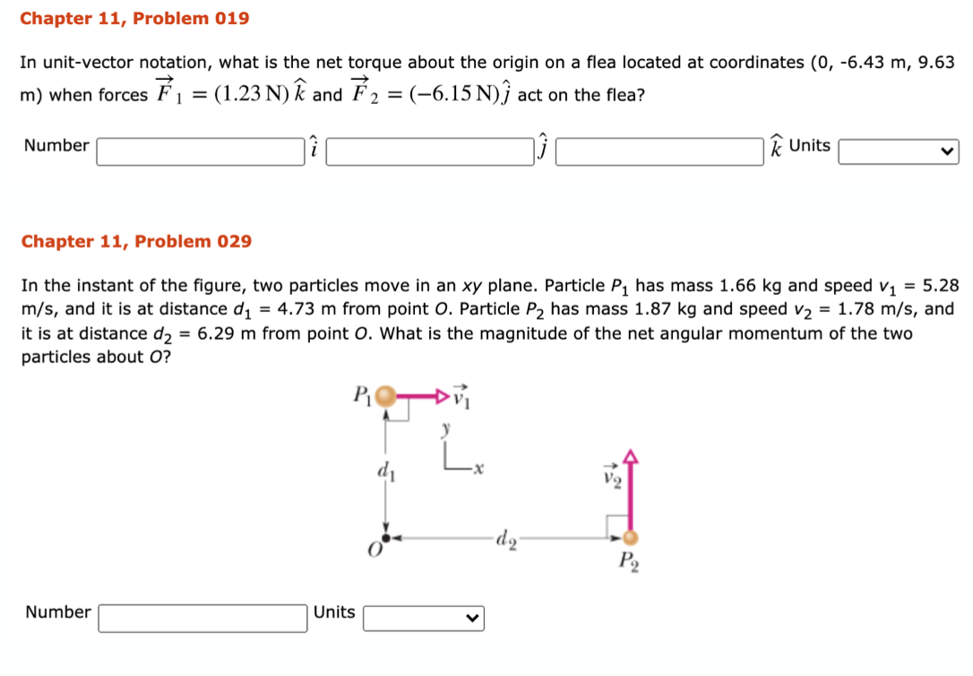 Solved Chapter 11, Problem 019 In unit-vector notation, what | Chegg.com