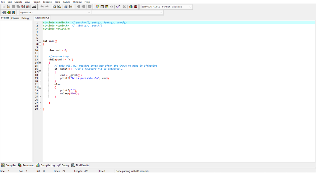 Solved Simple Game Loop Structure (Recommended IDE - | Chegg.com