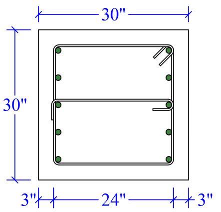 Solved Problem 3: A reinforced concrete column with a square | Chegg.com