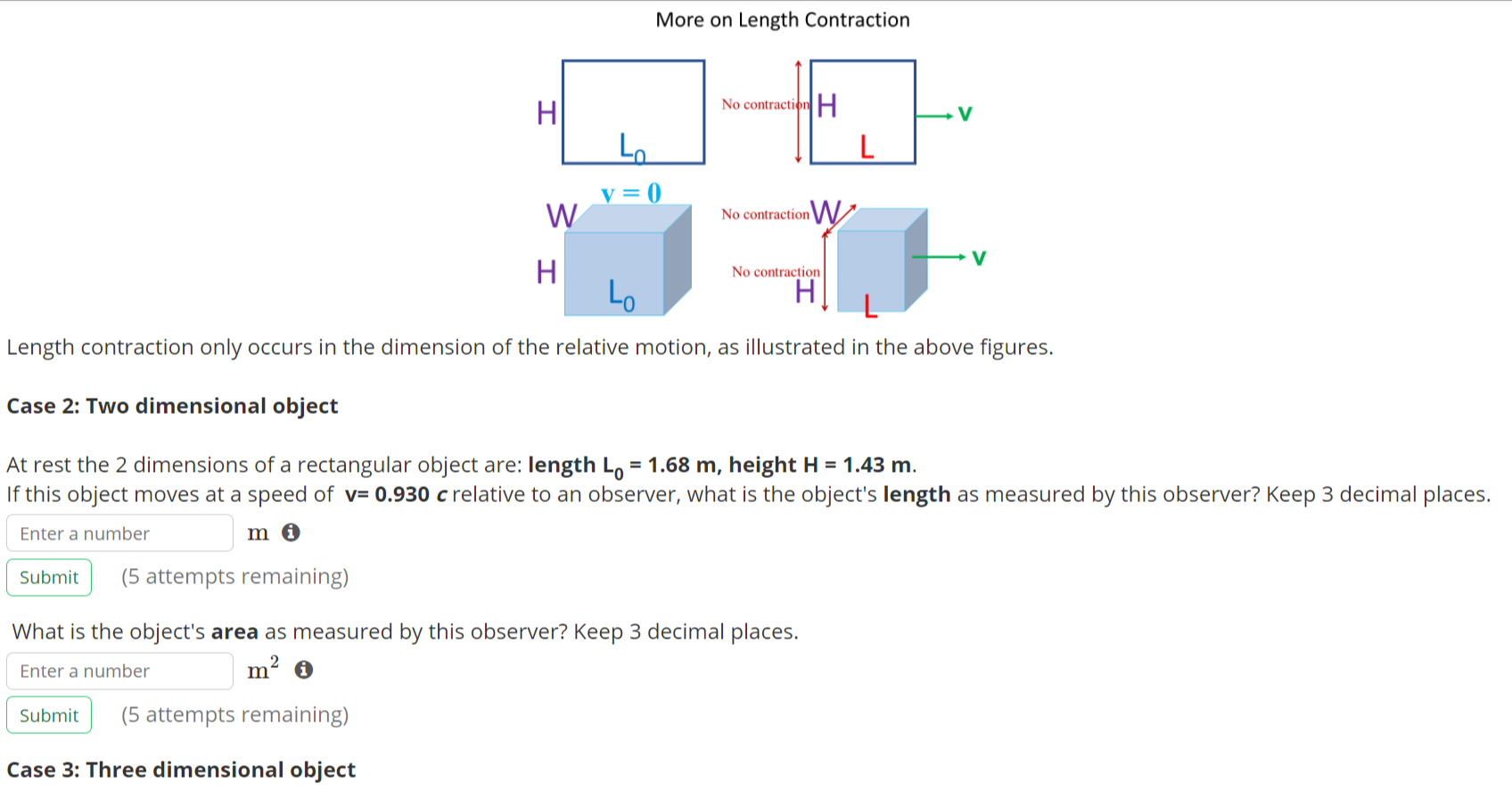 Solved L=Lo1 Special Relativity - Length Contraction Length | Chegg.com