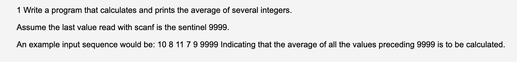 Solved 1 Write a program that calculates and prints the | Chegg.com