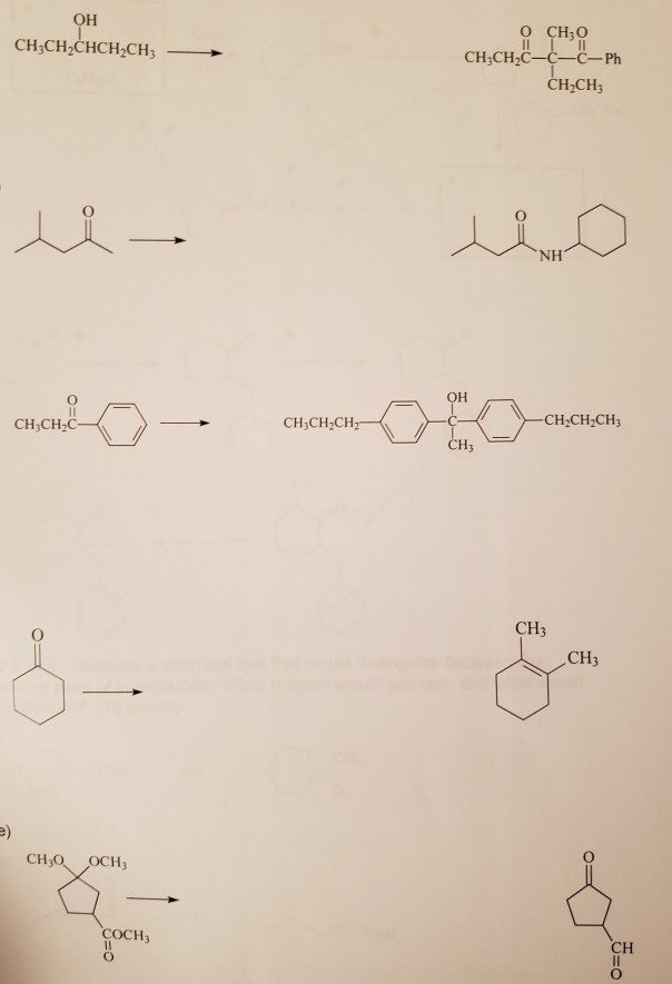 Solved O CH:O CH:CH2C-C-C- Ph CH2CHj он CH,CH.CHr一\\.」 | Chegg.com
