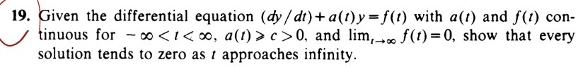 Solved 19. Given the differential equation | Chegg.com