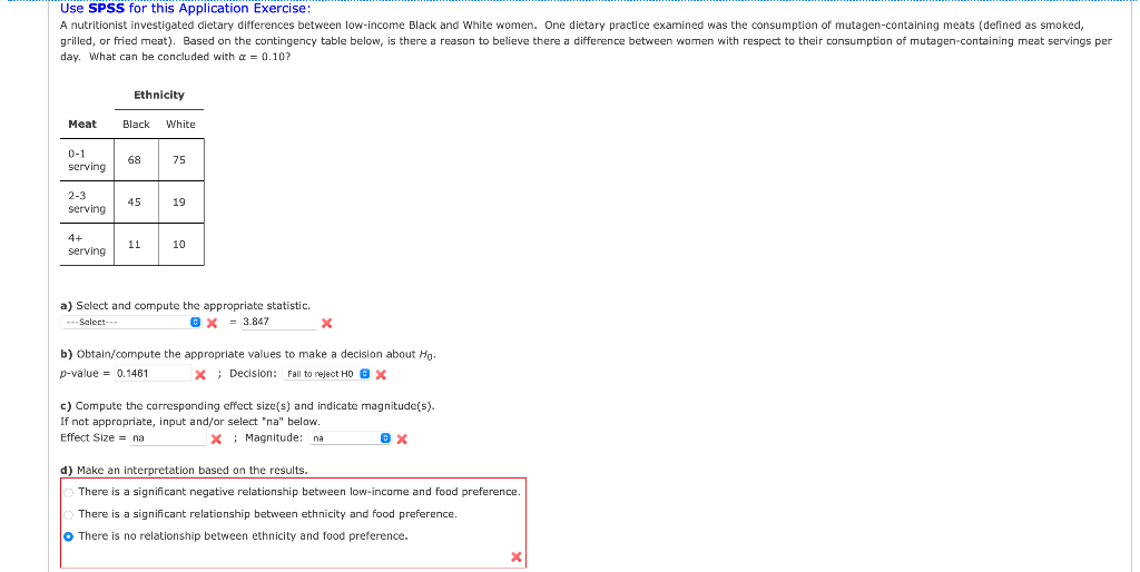 Solved Use SPSS for this Application Exercise: A | Chegg.com