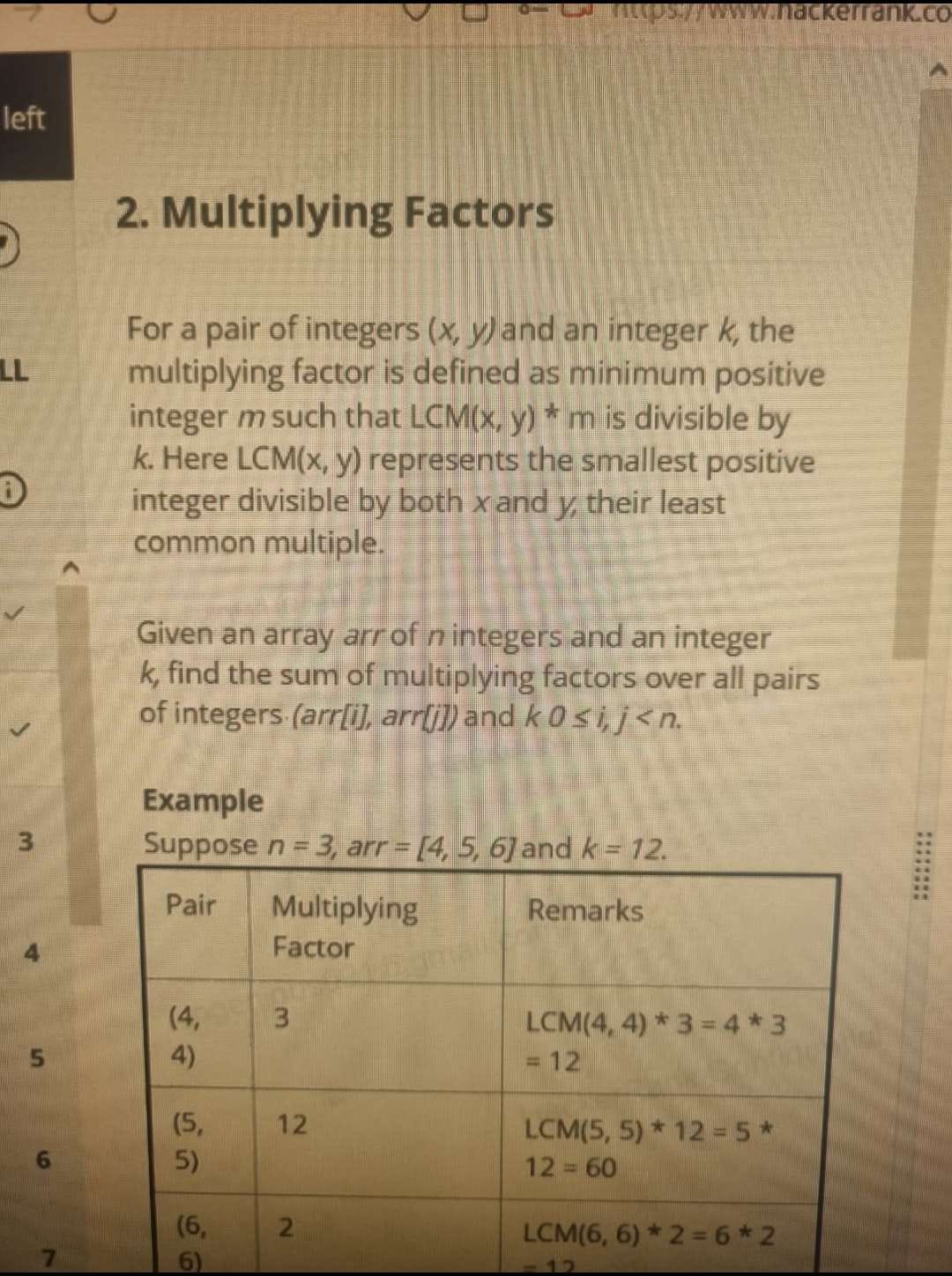Solved Multiplying Factors For a pair of integers (x,y) and | Chegg.com