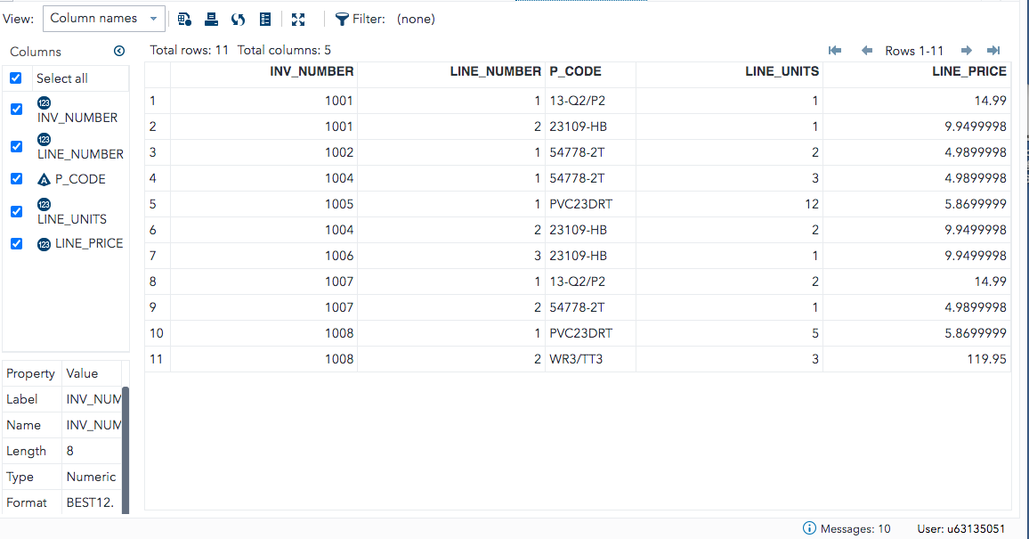 Solved Columns (2) Total rows: 16 Total columns: 5 (i) | Chegg.com