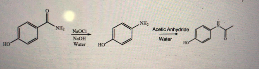 Solved NH2 NH2 Acetic Anhydride NaOCI NaOH Water OY Water HO | Chegg.com