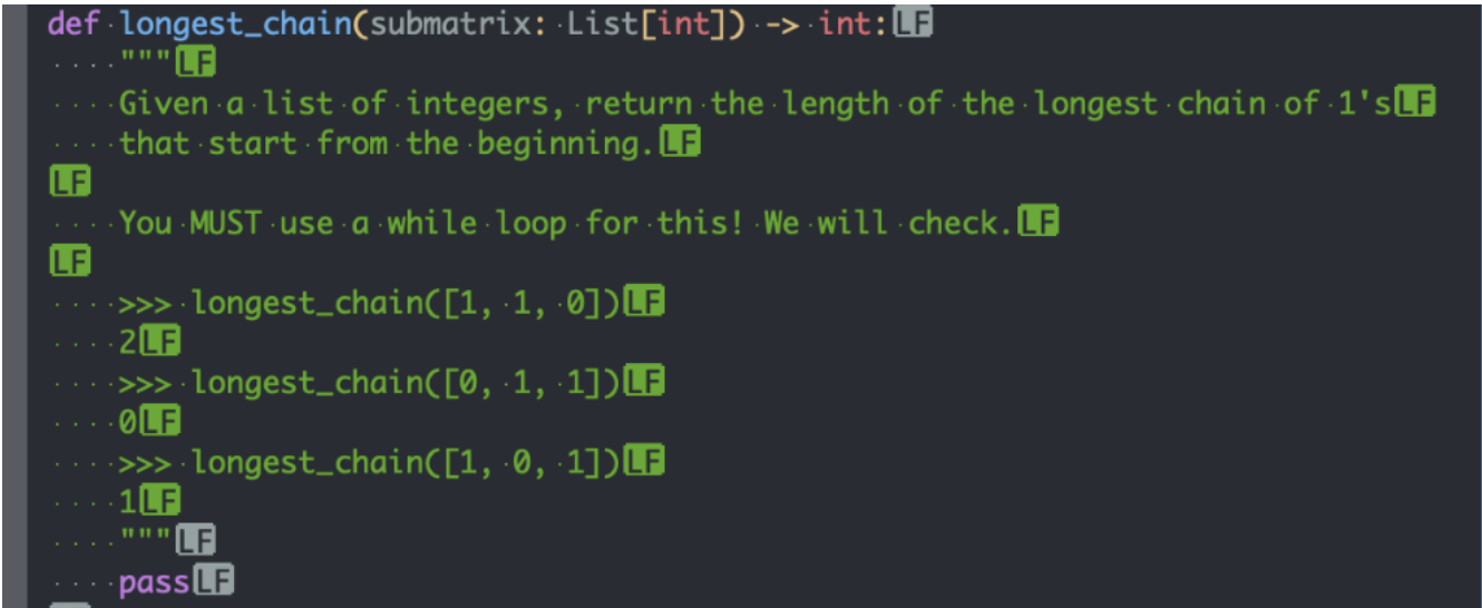 Solved the following function must be completed in | Chegg.com