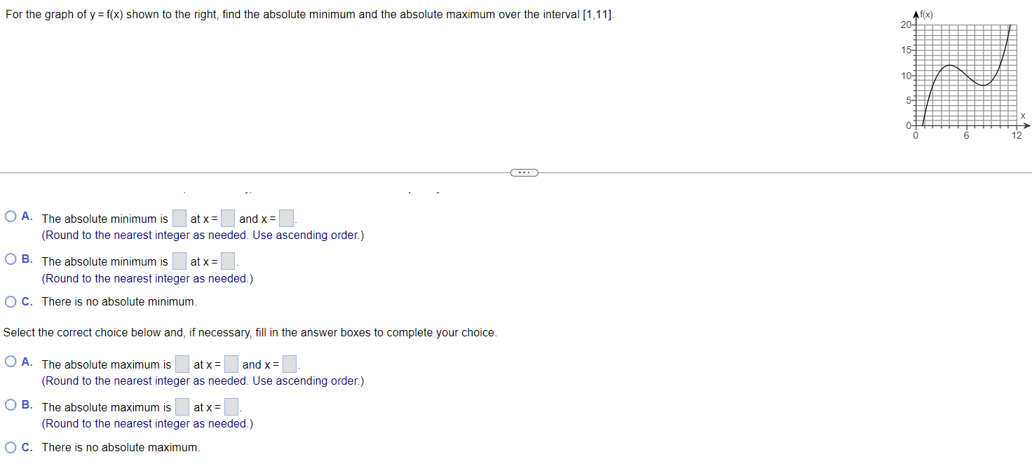 Solved For the graph of y=f(x) ﻿shown to the right, find the | Chegg.com
