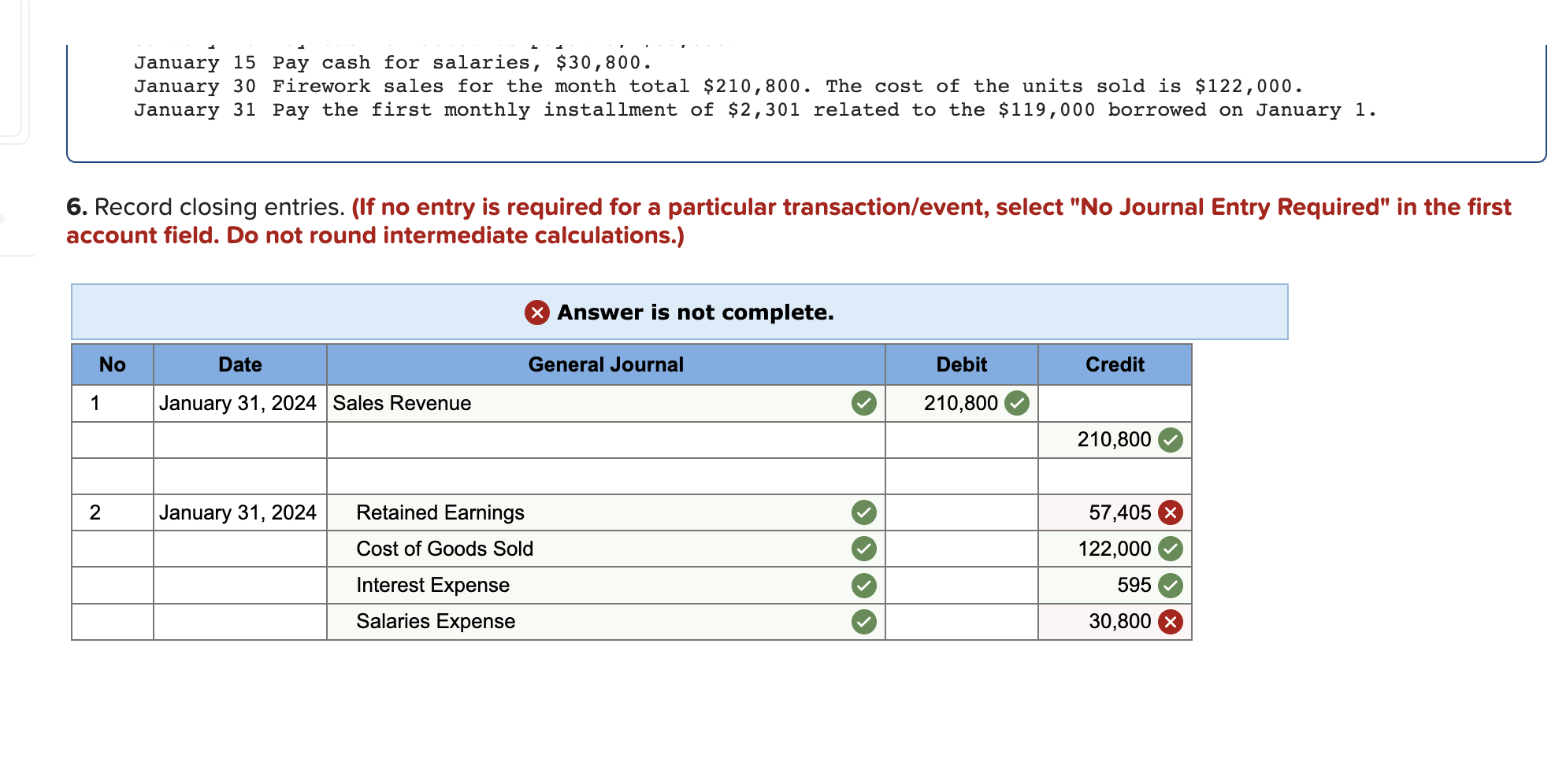 Solved On January 1, 2024, the general ledger of Freedom | Chegg.com