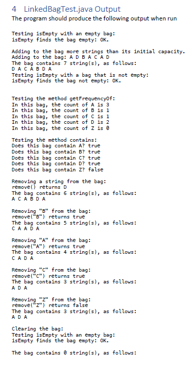 Solved Baginterface.java - Notepad File Edit Format View | Chegg.com