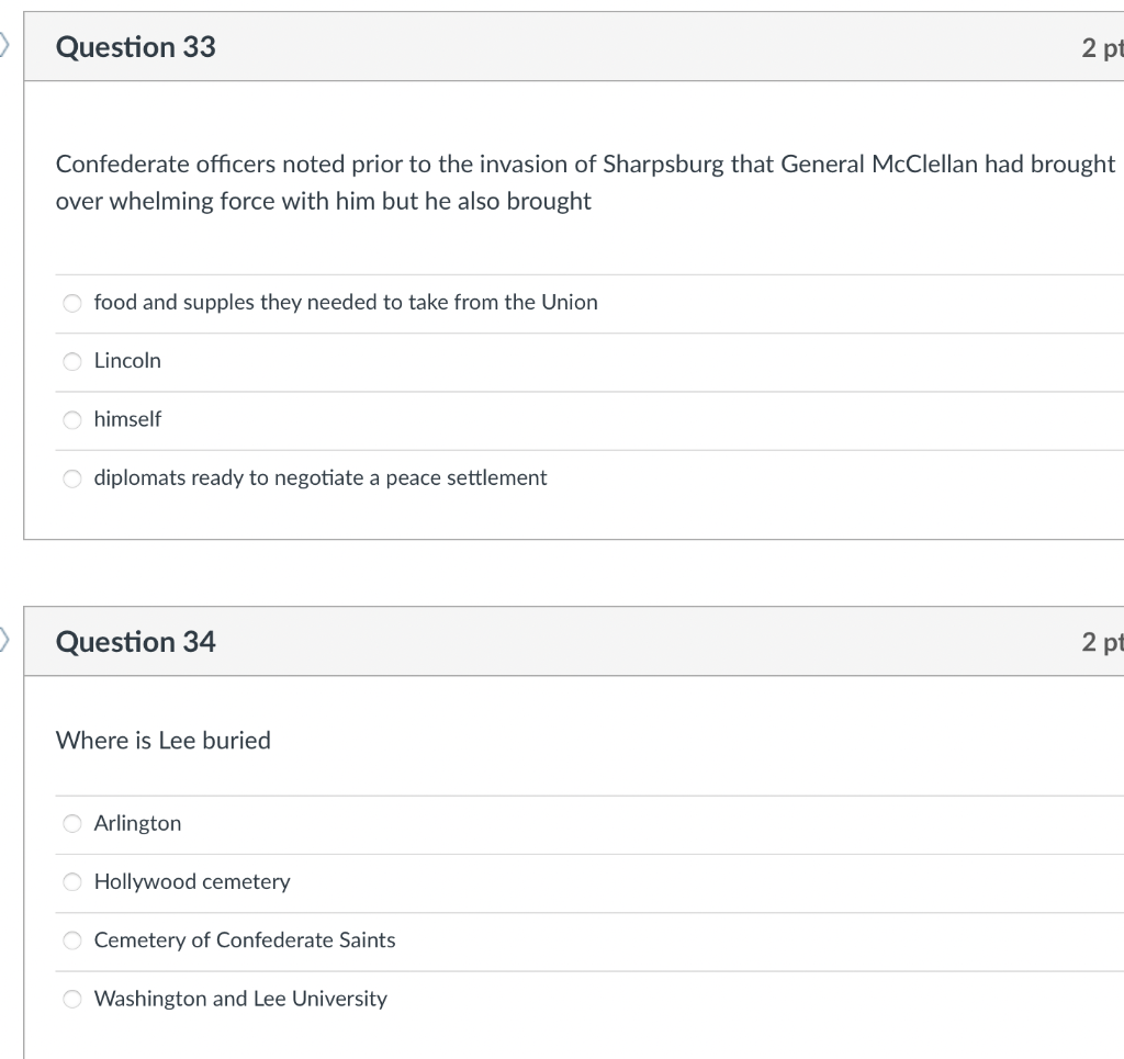 Solved Question 29 Fired the first shot of the civil war | Chegg.com
