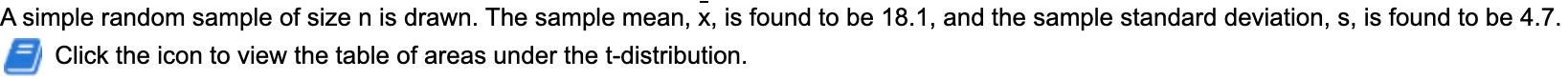 Solved simple random sample of size n is drawn. The sample | Chegg.com