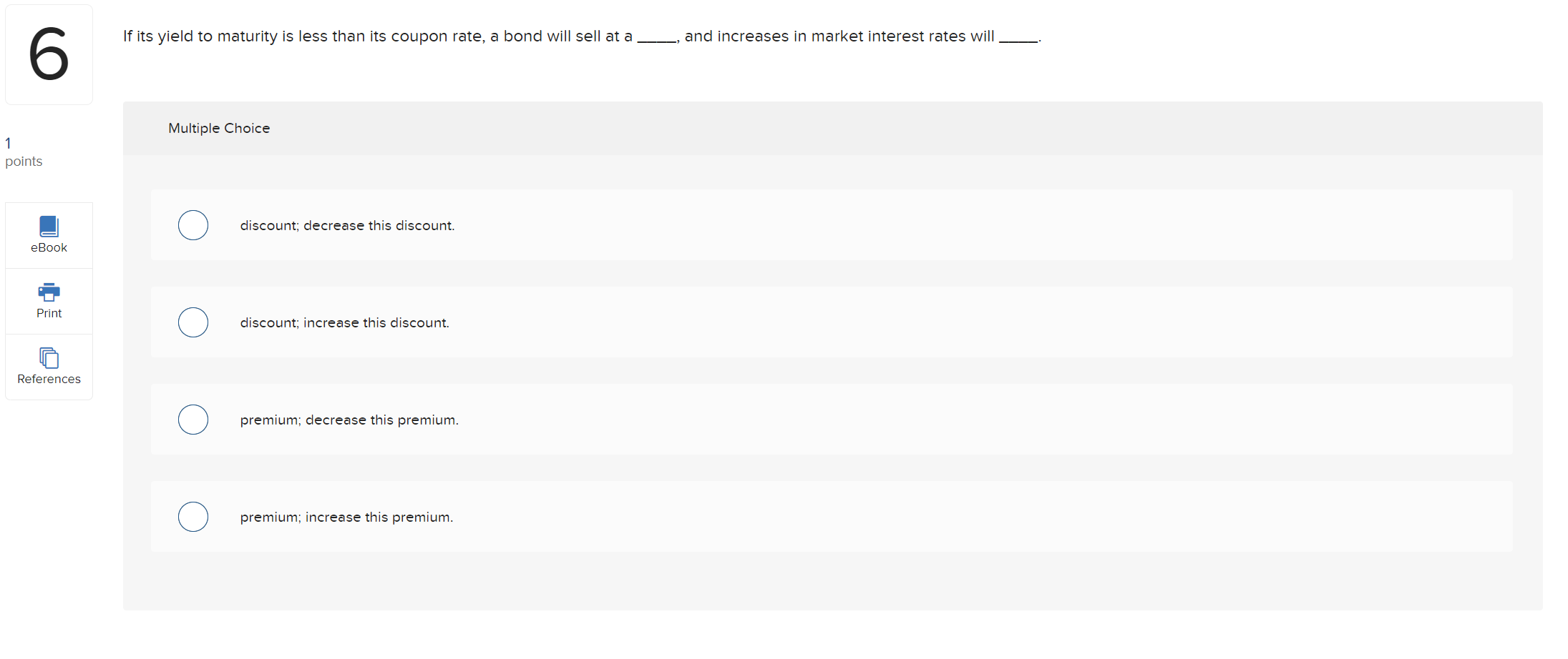 Solved 6 1 points eBook Print References If its yield to | Chegg.com