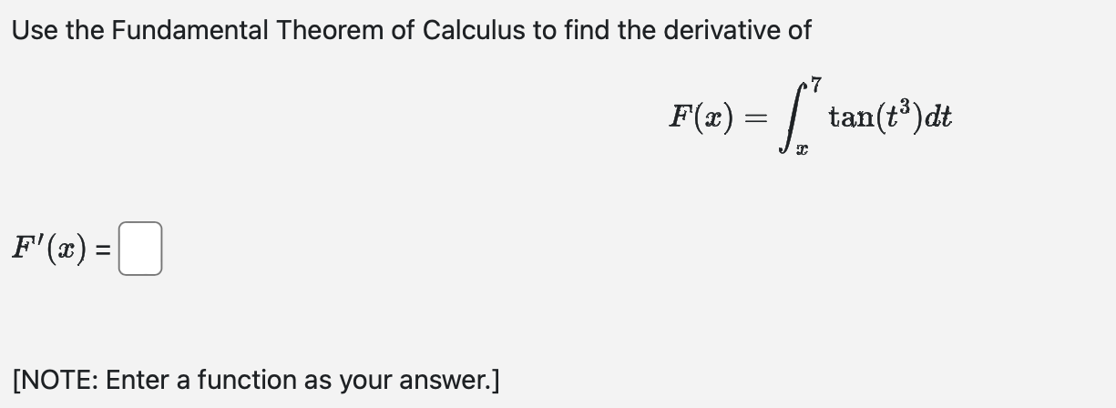 Solved Use the Fundamental Theorem of Calculus to find the | Chegg.com