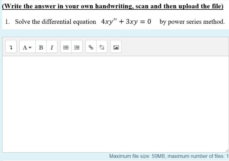 Solved (Write the answer in your own handwriting, scan and | Chegg.com