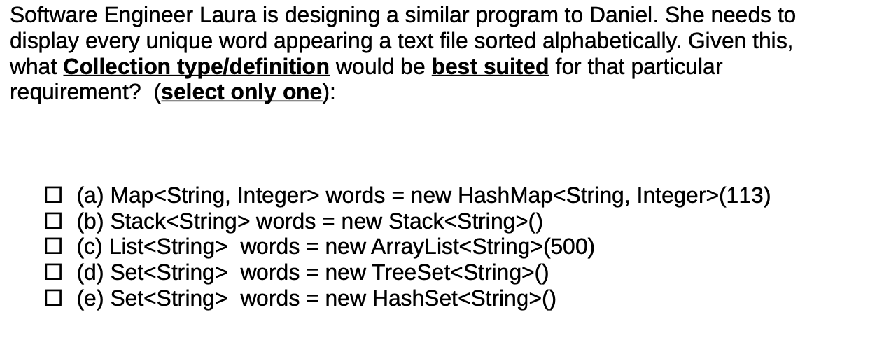 Solved Software Engineer Laura is designing a similar | Chegg.com