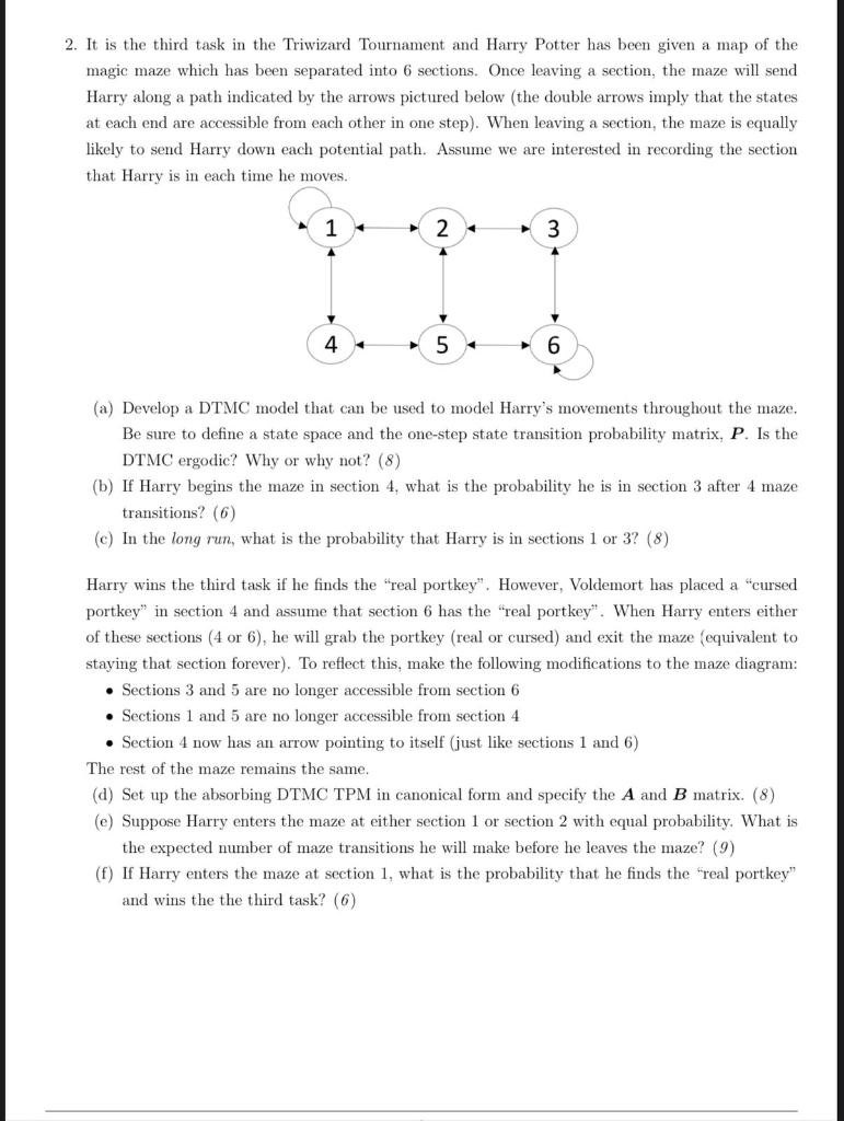 2. It is the third task in the Triwizard Tournament | Chegg.com
