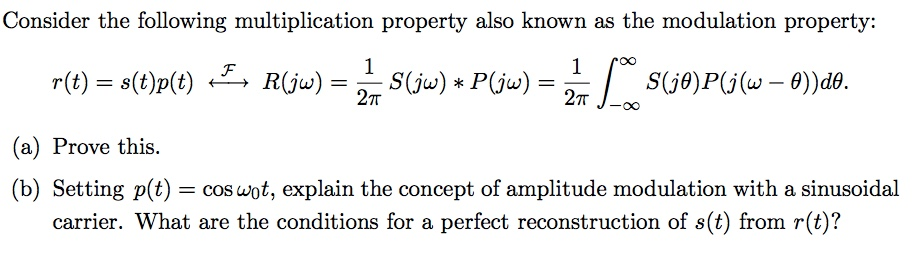 Solved Consider the following multiplication property also | Chegg.com