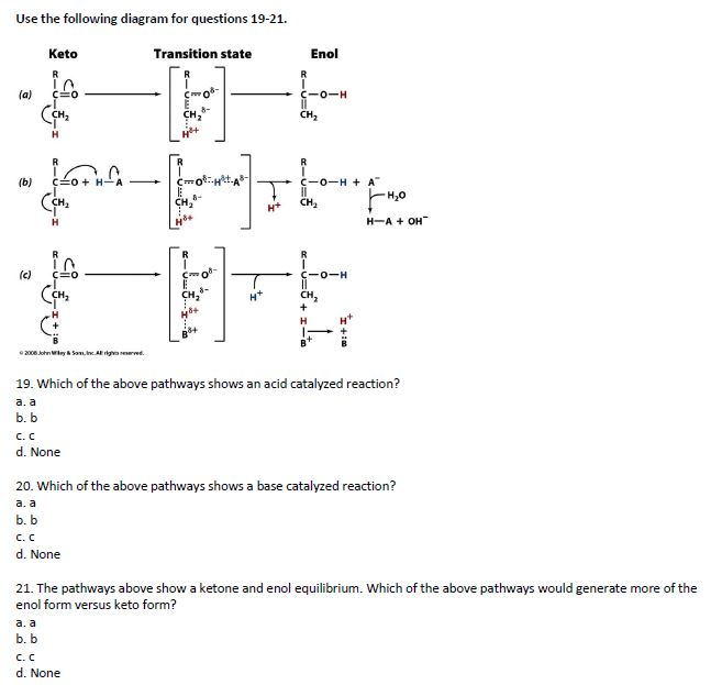 Solved The pathways above show a ketone and enol | Chegg.com